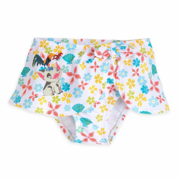 Disney | Swim | Moana Girls Swimsuit Costume Dress Up Skort Size 56 ...